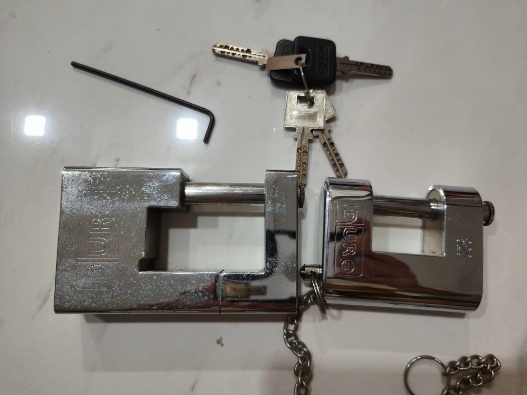 Dual Duro gate lock, Furniture & Home Living, Security & Locks, Locks ...