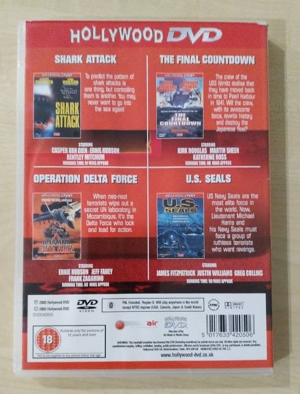 DVD - 4 HOLLYWOOD ACTION MOVIES: SHARK ATTACK (1999) ; THE FINAL ...