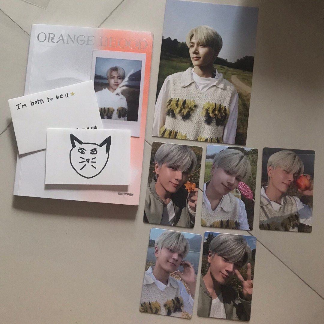 ENHYPEN JAY ORANGE BLOOD PHOTOCARD ALBUM SET, Hobbies & Toys ...
