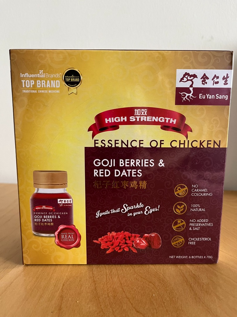 Eu Yan Sang Essence Of Chicken With Goji Berries & Red Dates, Health ...