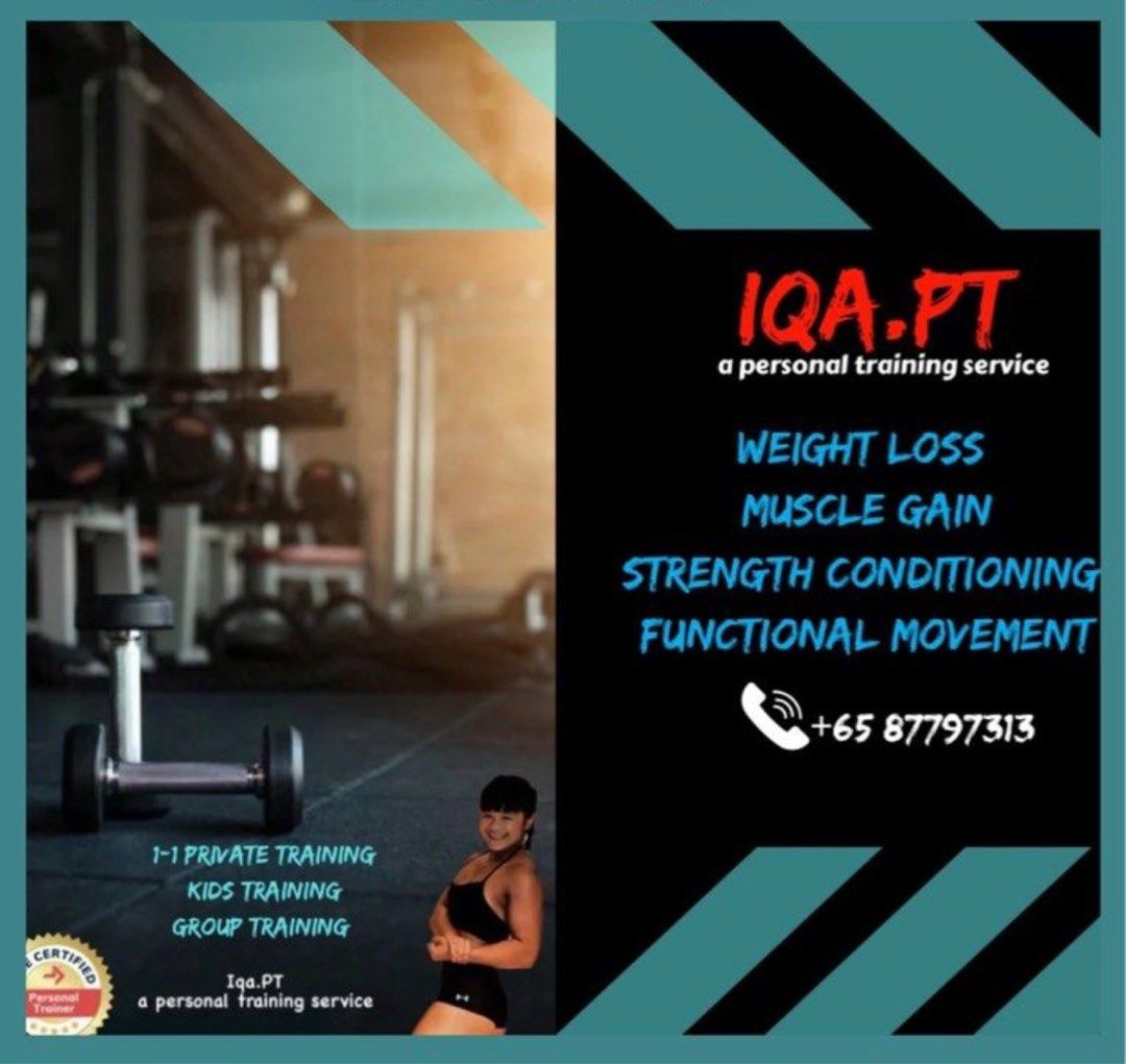 Female personal trainer, Learning & Enrichment, Sport & Fitness Classes on Carousell