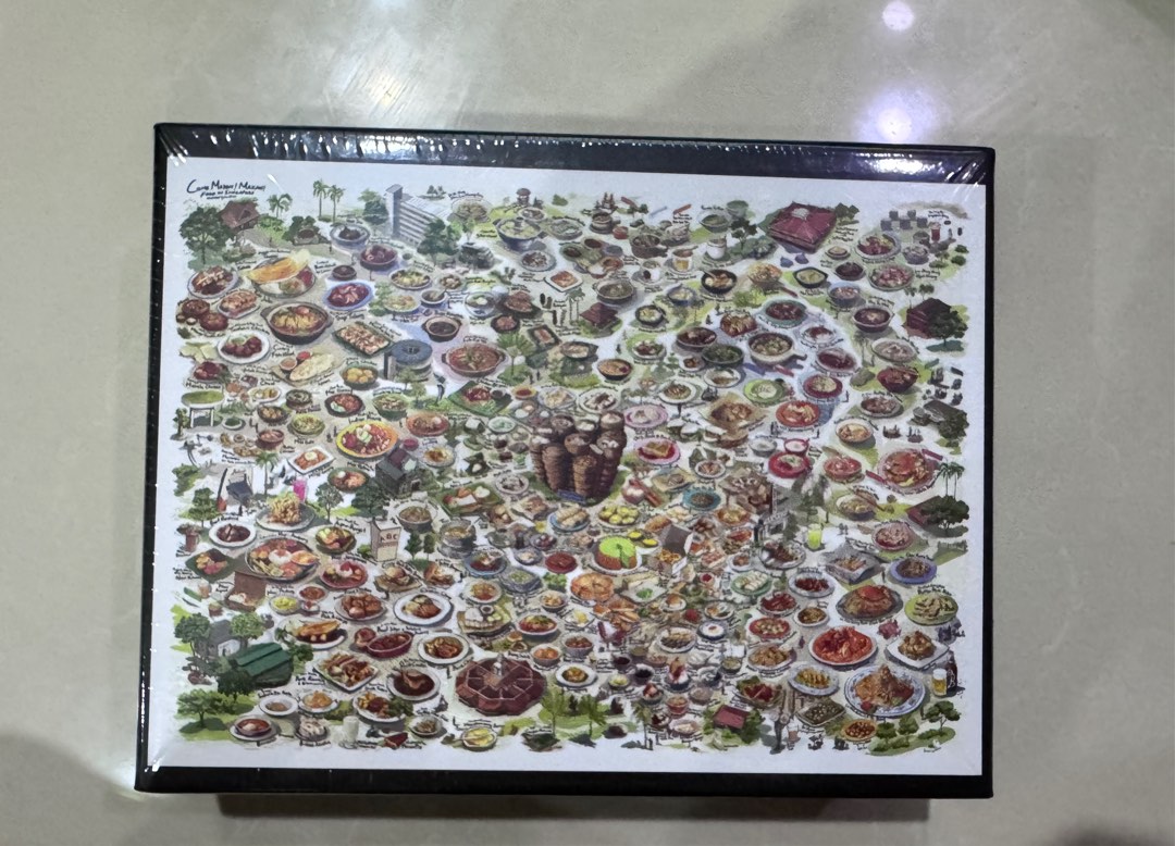 Food puzzle Makan Makan, Hobbies & Toys, Toys & Games on Carousell