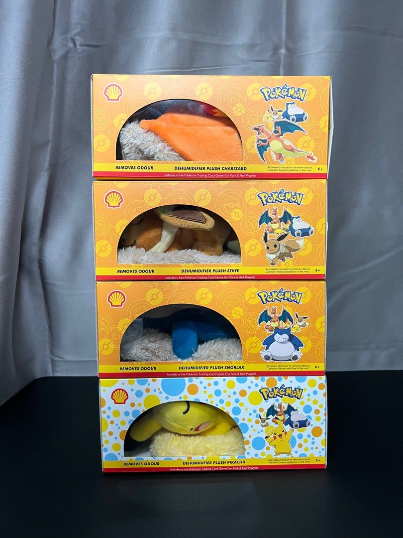 [FREE delivery] Shell Pokemon Plushie Dehumidifier FULL SET Pikachu ...