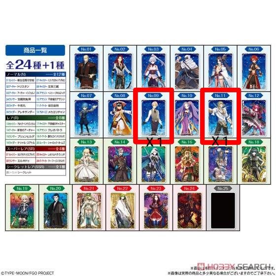 FTAE GRAND ORDER(FGO) WAFER CARDS Vol. 2, 3, 12, Hobbies & Toys, Toys ...