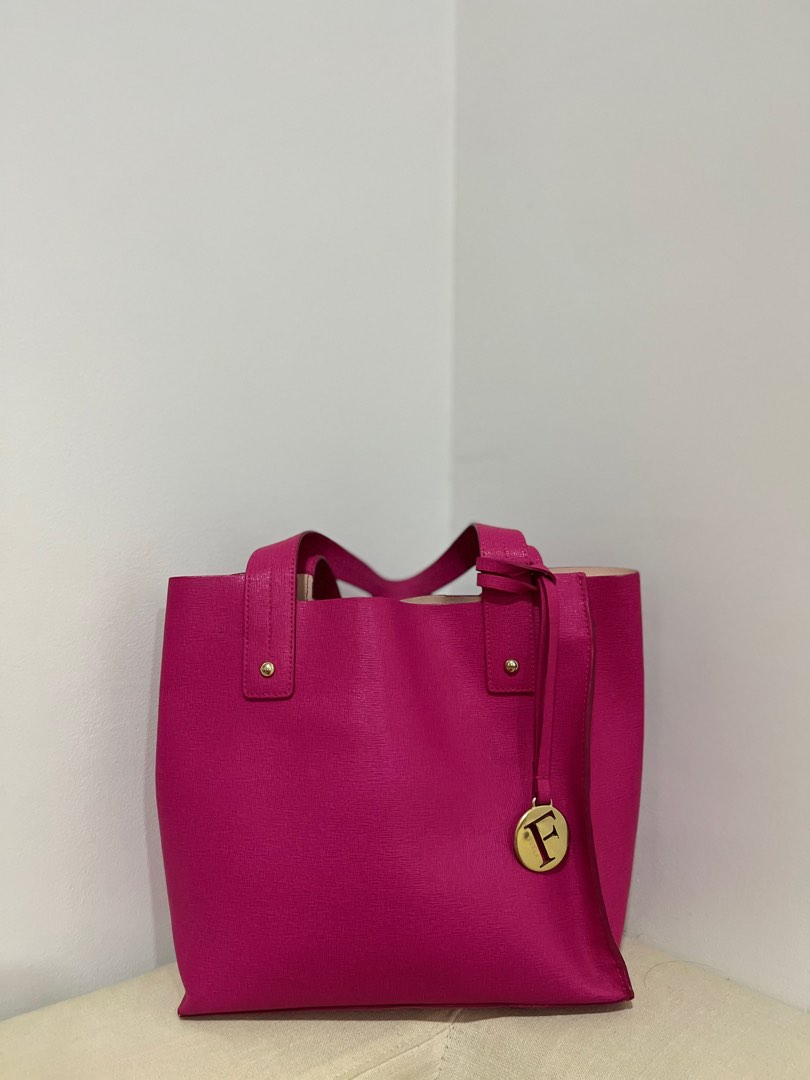 Furla Pink Mini Tote, Women's Fashion, Bags & Wallets, Tote Bags on ...