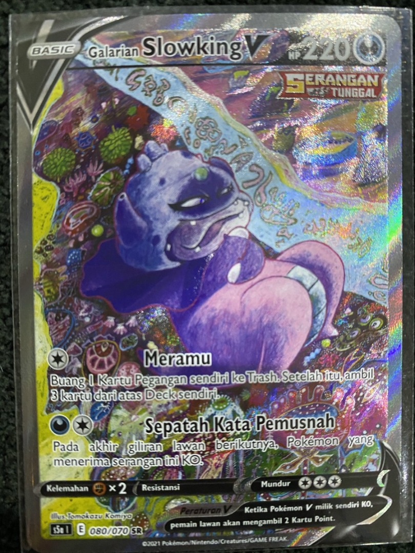 Galarian Slowking V SR Alternate Pokemon Indonesia, Toys & Collectibles, Permainan Papan & Kartu ...