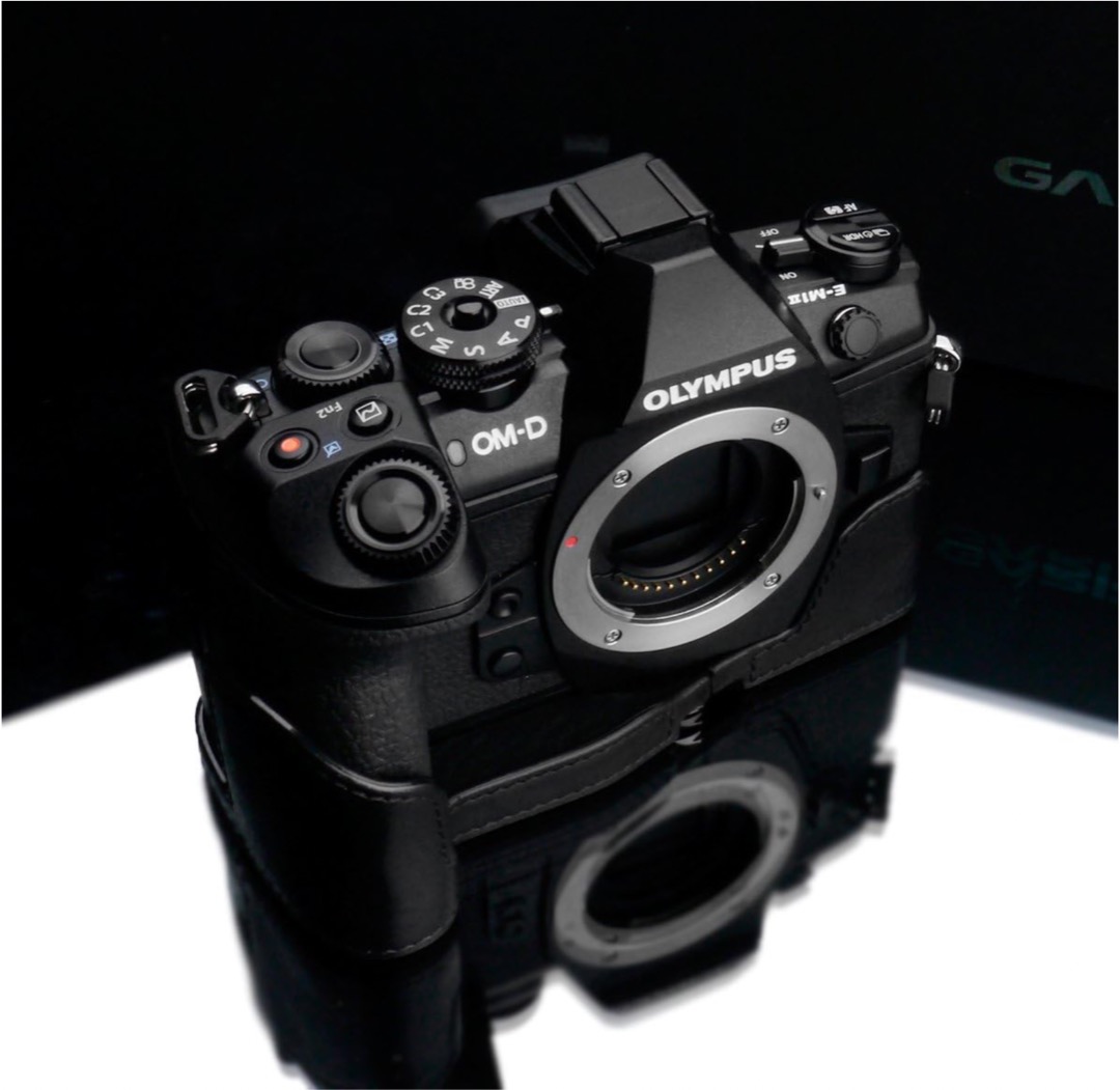 Gariz Genuine Leather Half Case for Olympus EM1II or EM1III ...