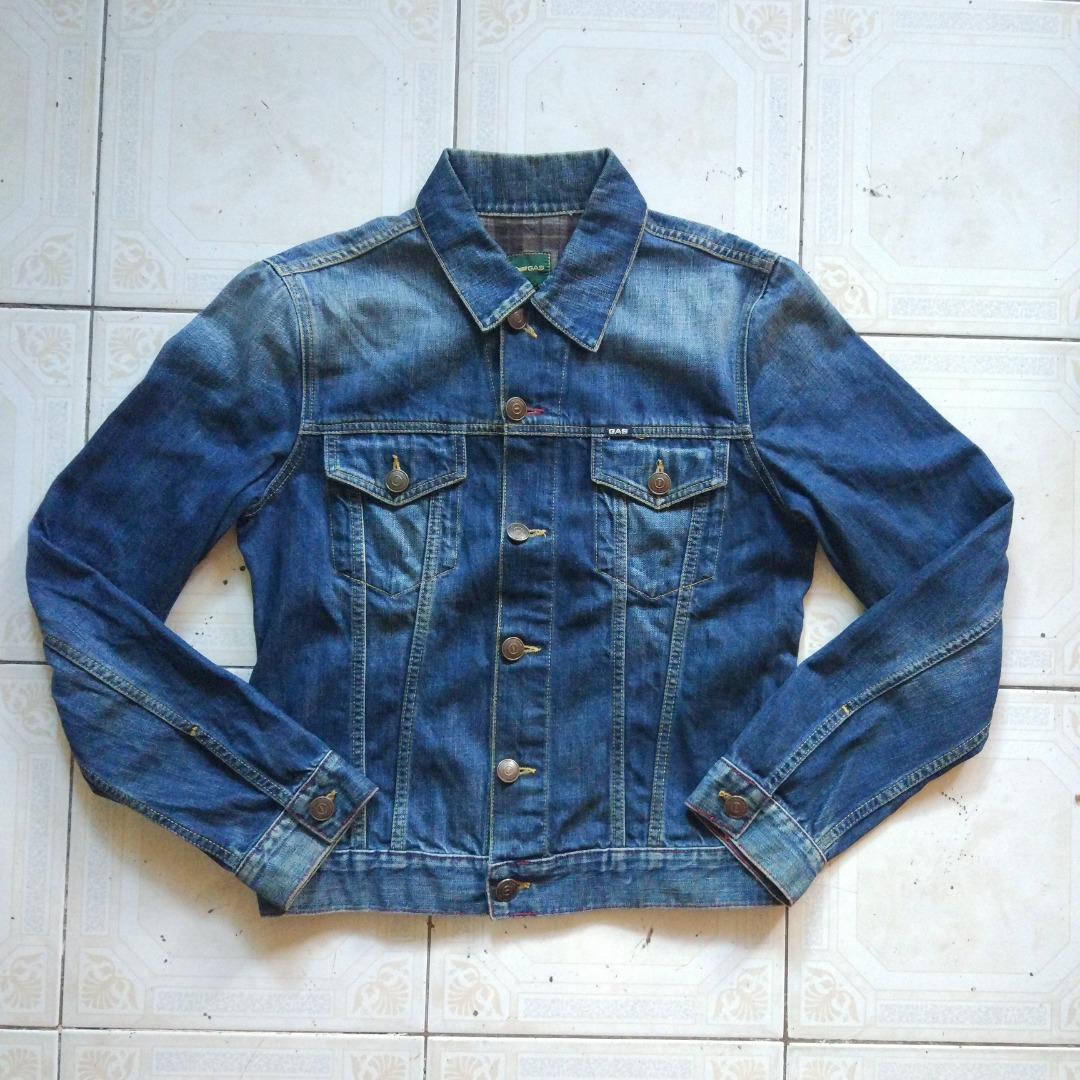 Gas Denim Jacket M, Men's Fashion, Coats, Jackets and Outerwear on ...