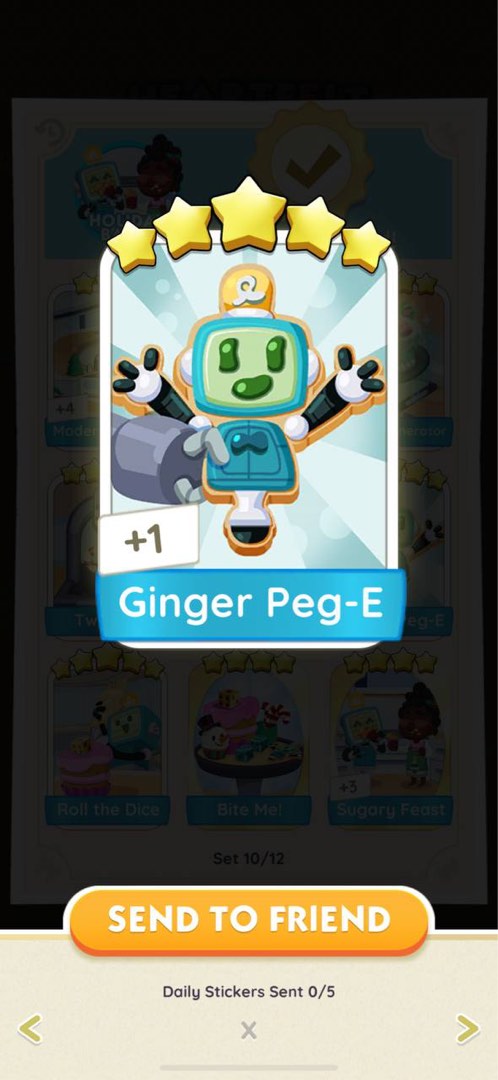 Ginger peg e Monopoly Go sticker, Video Gaming, Gaming Accessories, In ...