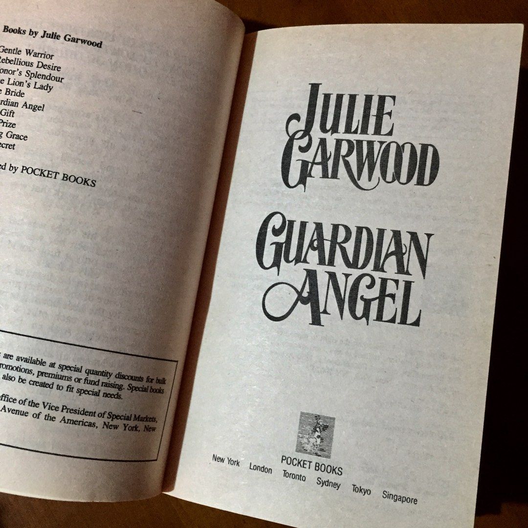 Guardian Angel by Julie Garwood, Hobbies & Toys, Books & Magazines ...