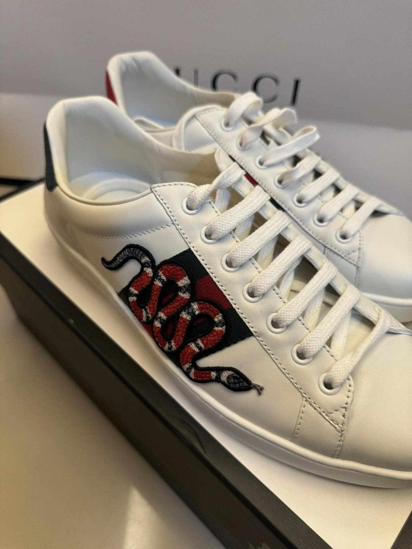 Gucci Ace Embroidered Snake, Men's Fashion, Footwear, Sneakers on Carousell