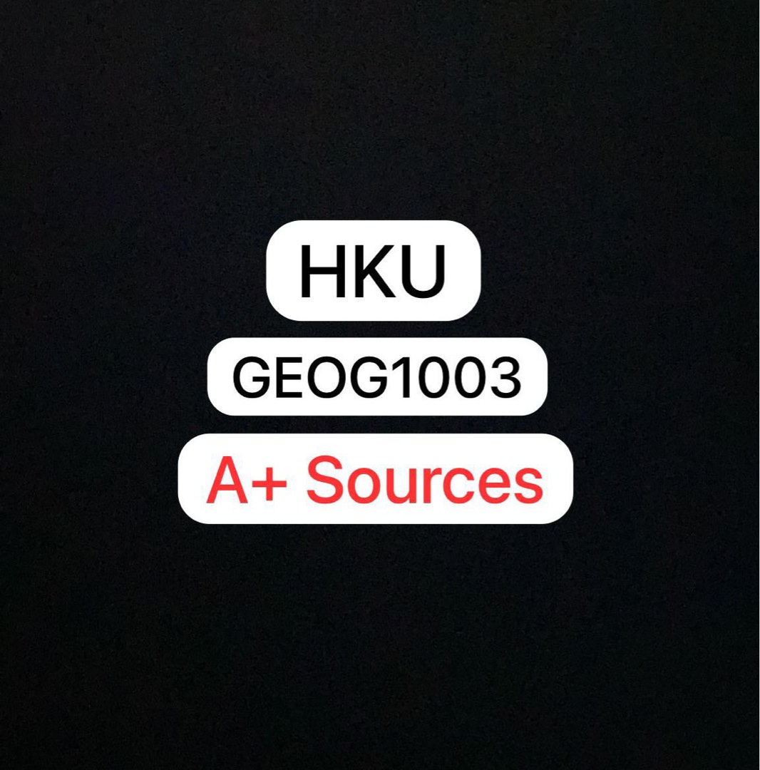 HKU GEOG1003 A+ Sources, 興趣及遊戲, 書本 & 文具, 書本及雜誌 - 補充練習 - Carousell