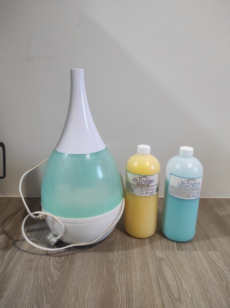 Humidifier with 2 water based liquid fragrance (Okada and Bamboo scent ...