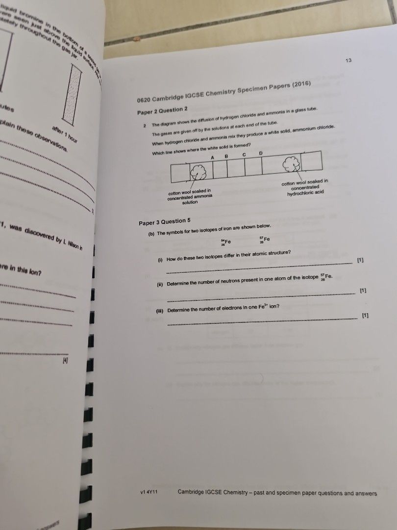 Igcse chemistry past paper, Hobbies & Toys, Books & Magazines ...