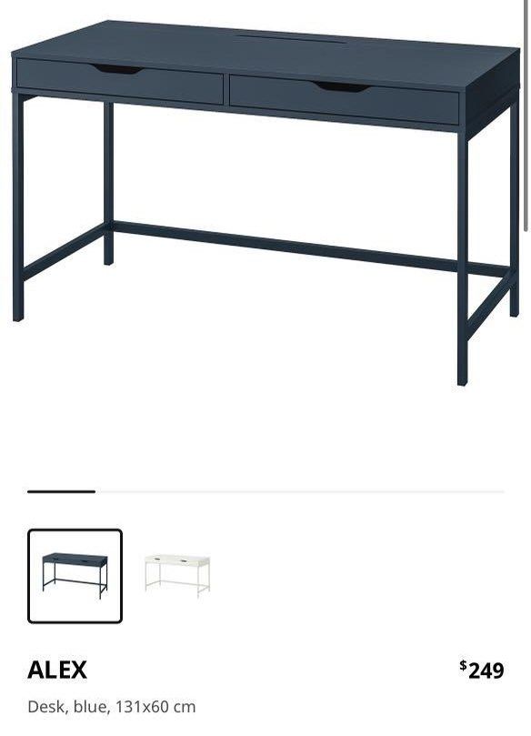IKEA Alex Study Table, Furniture & Home Living, Furniture, Tables ...