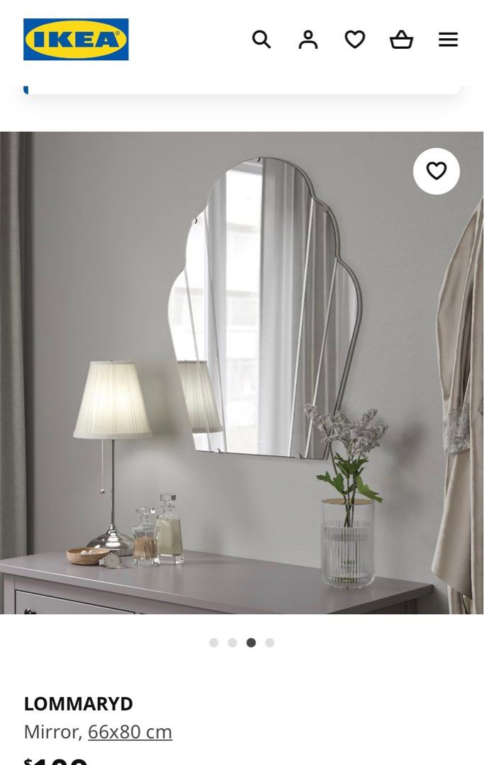 Ikea lommaryd mirror, Furniture & Home Living, Home Decor, Mirrors on ...