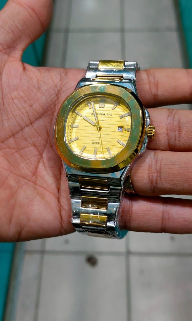 Jam tangan patek philipe quartz elegant, Fesyen Pria, Jam Tangan di ...