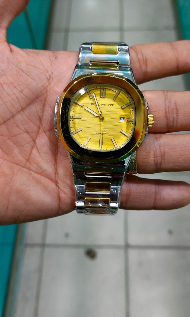 Jam tangan patek philipe quartz elegant, Fesyen Pria, Jam Tangan di ...