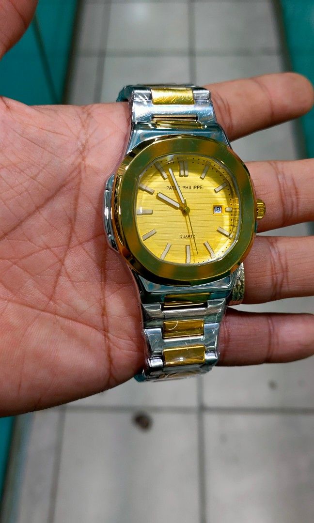 Jam tangan patek philipe quartz elegant, Fesyen Pria, Jam Tangan di ...