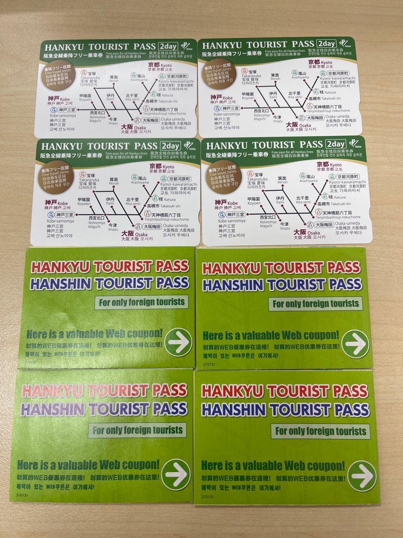 Japan: Hankyu Tourist Pass (2 days unlimited ride), Tickets & Vouchers ...