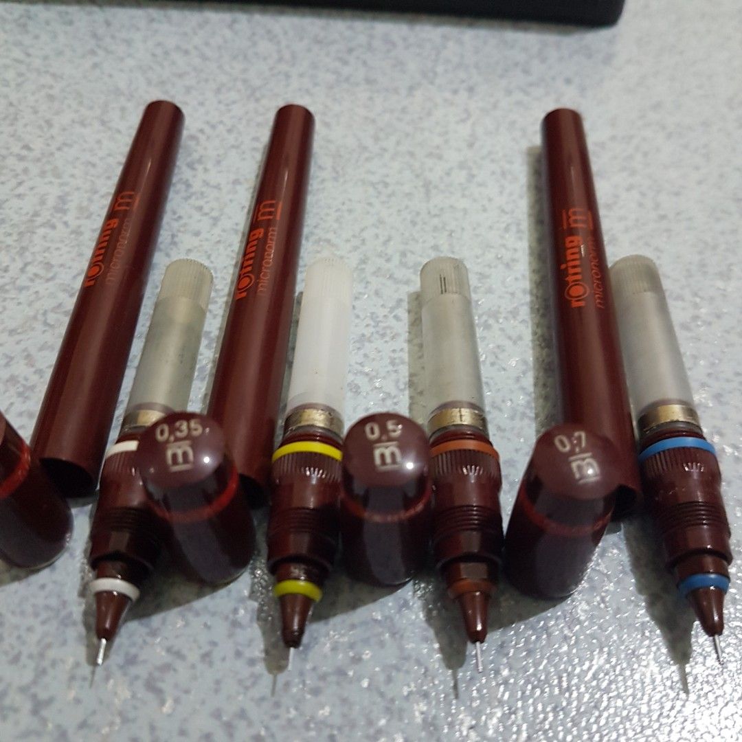 Jarang Set Rotring Micronorm rapido pulpen gambar teknik, Buku & Alat ...