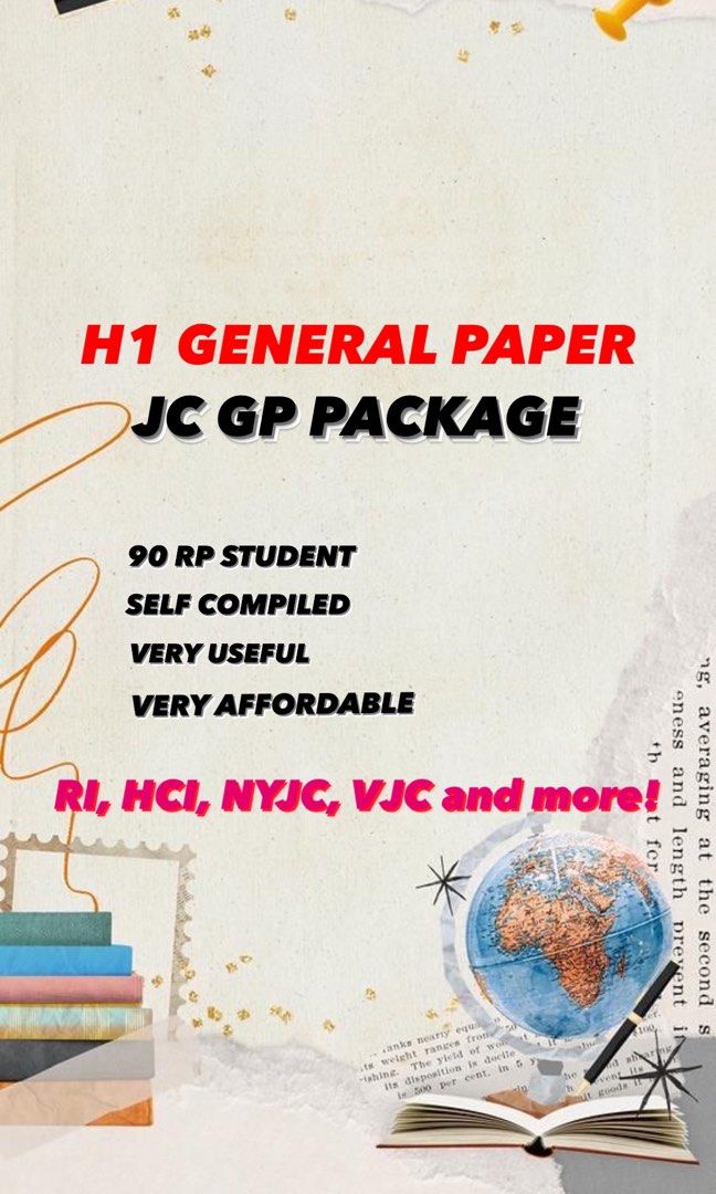 JC JUNIOR COLLEGE GENERAL PAPER H1 GP NOTES CONTENT ESSAY SAMPLES ...