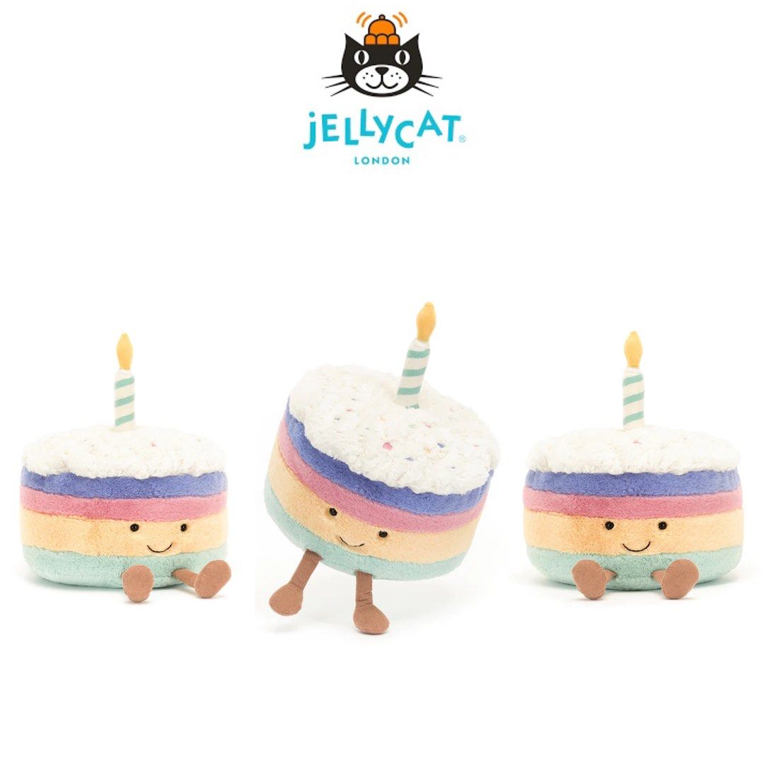 Jellycat Birthday Cake, Hobbies & Toys, Toys & Games on Carousell