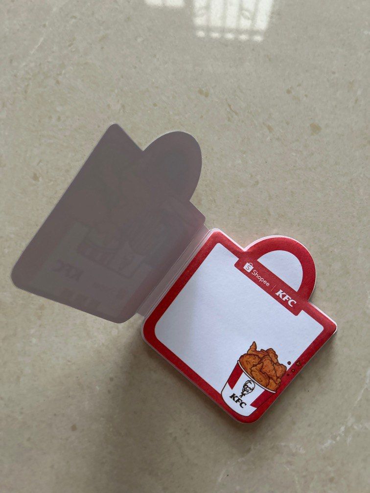 KFC Shopee POST IT PAD, Hobbies & Toys, Stationery & Craft, Occasions ...