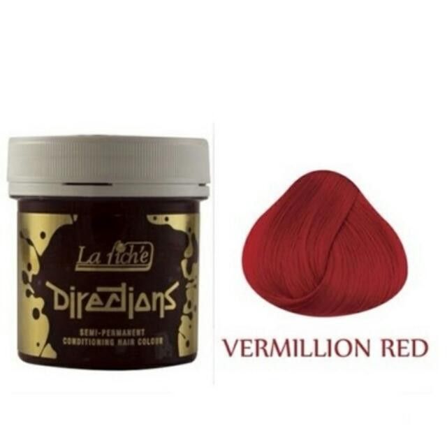 LaRiche Directions Hair Dye Vermillion Red Semi Permanent Hair ...