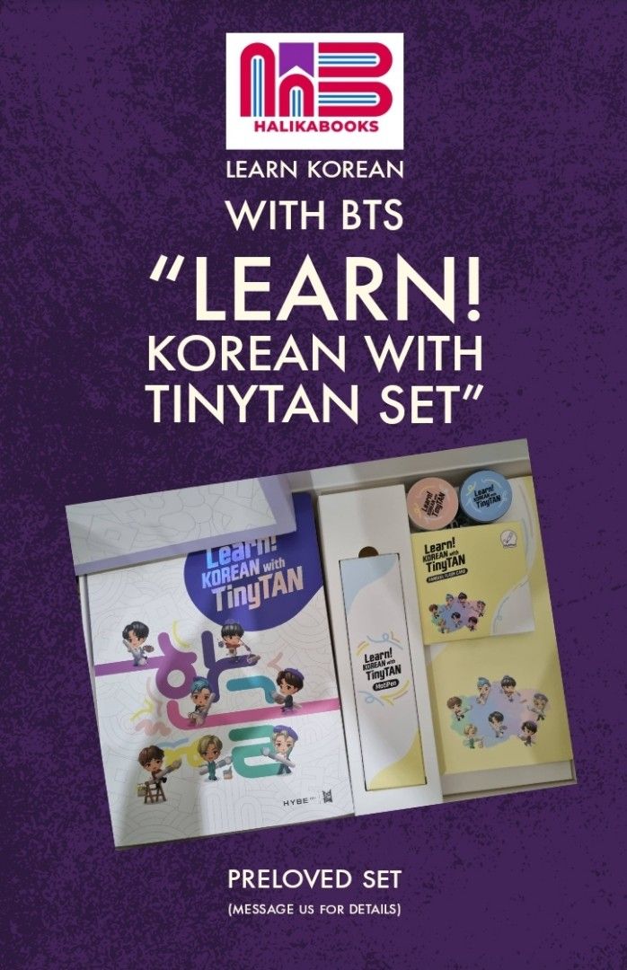 LEARN! KOREAN WITH TINYTAN SET (BTS), Hobbies & Toys, Memorabilia ...