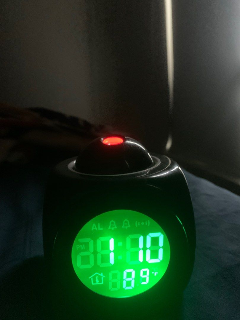 Led displaying Alarm clock, Furniture & Home Living, Home Decor, Clocks on Carousell