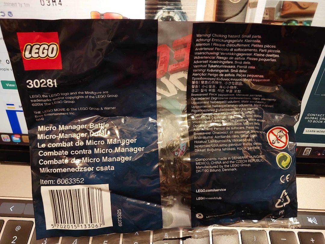 Lego Minifigure THE LEGO MOVIE Micro Manager battle, Hobbies & Toys ...