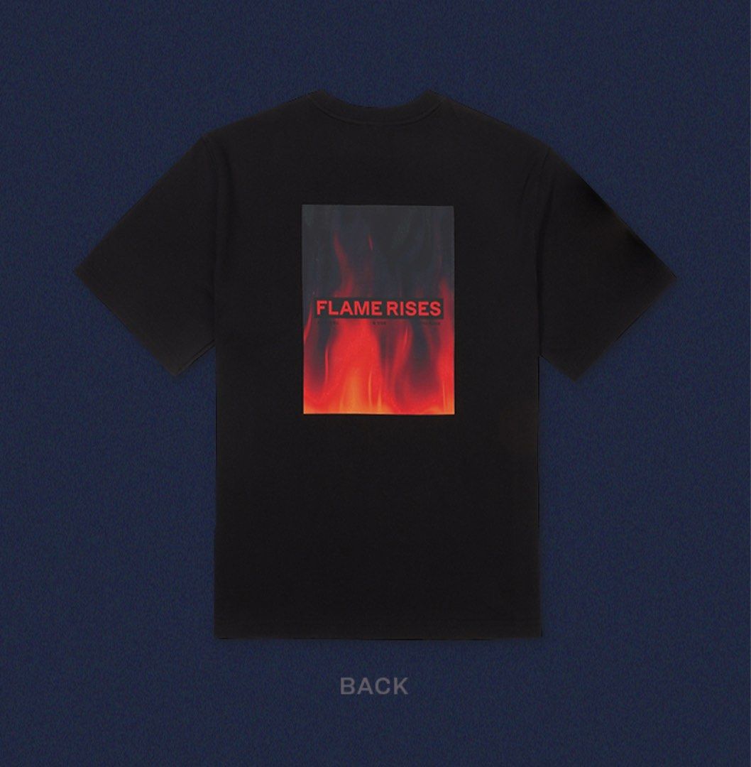 LESSERAFIM FLAME RISES KOREA T SHIRT, Hobbies & Toys, Memorabilia ...