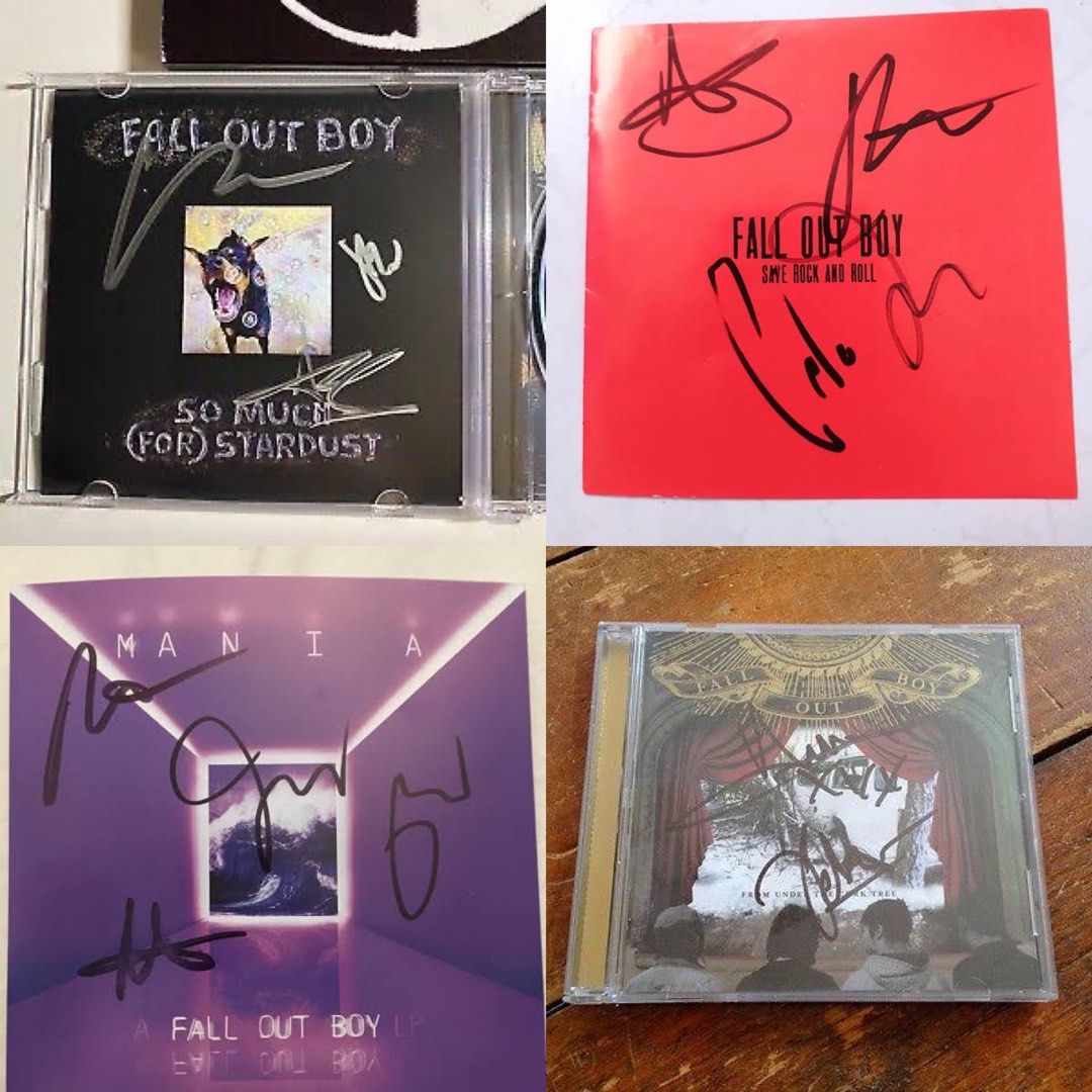 fall out boy signed cd