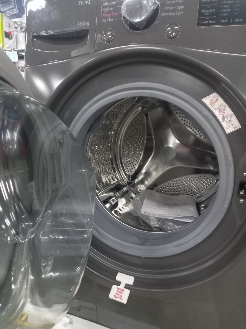 LG 2 in 1 Washing Machine Front Load 15/8kg Inverter, TV & Home Appliances, Washing Machines and ...