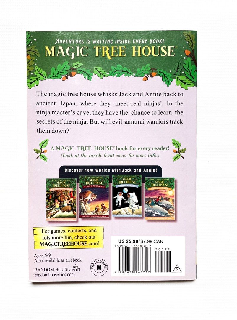 Magic Tree House #5 Night of the Ninjas, Hobbies & Toys, Books ...