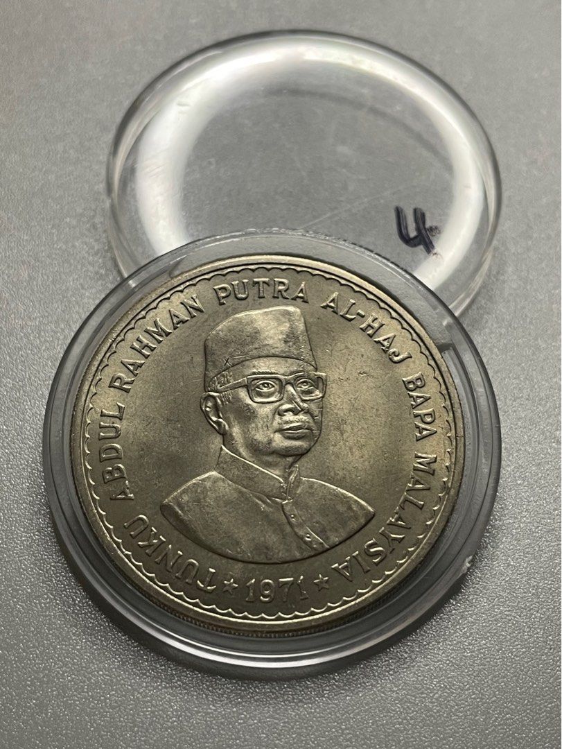 Malaysia RM5 1971 Tunku Abdul Rahman duit lama syiling, Hobbies & Toys ...