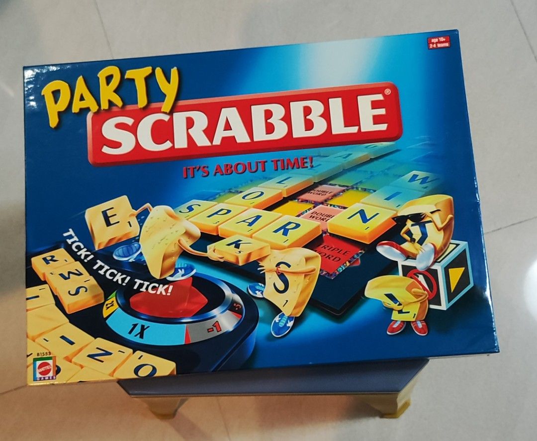 Mattel Party Scrabble, Hobbies & Toys, Toys & Games on Carousell