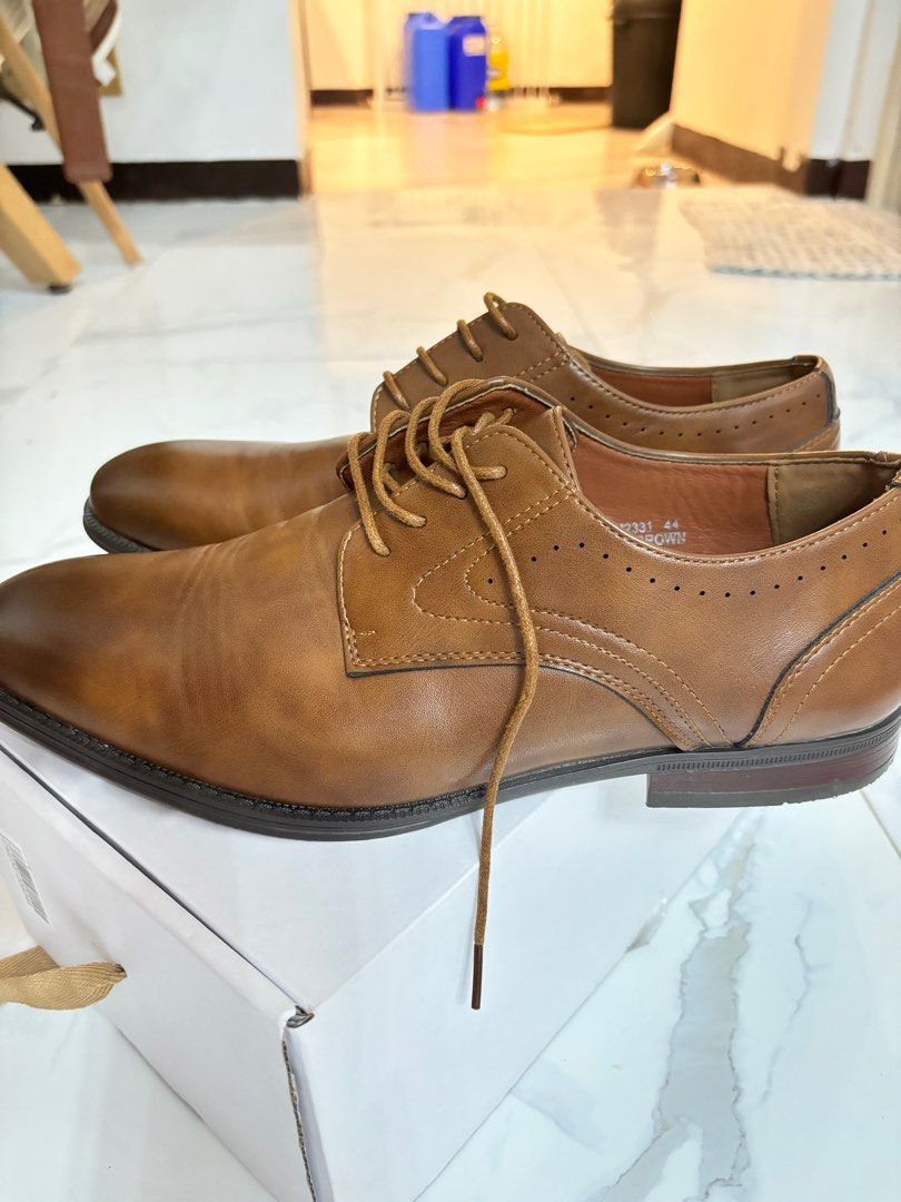 Mendrez Brown Shoes, Men's Fashion, Footwear, Dress Shoes on Carousell