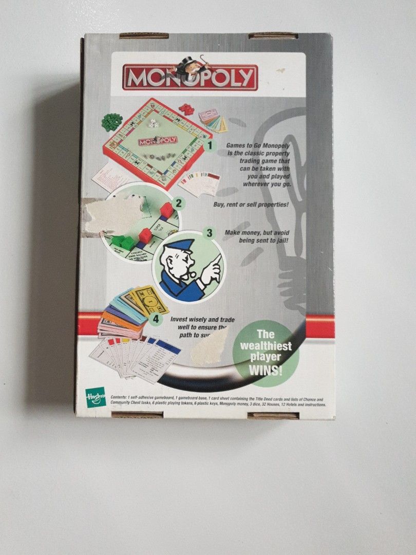 Monopoly mini board game, Hobbies & Toys, Toys & Games on Carousell