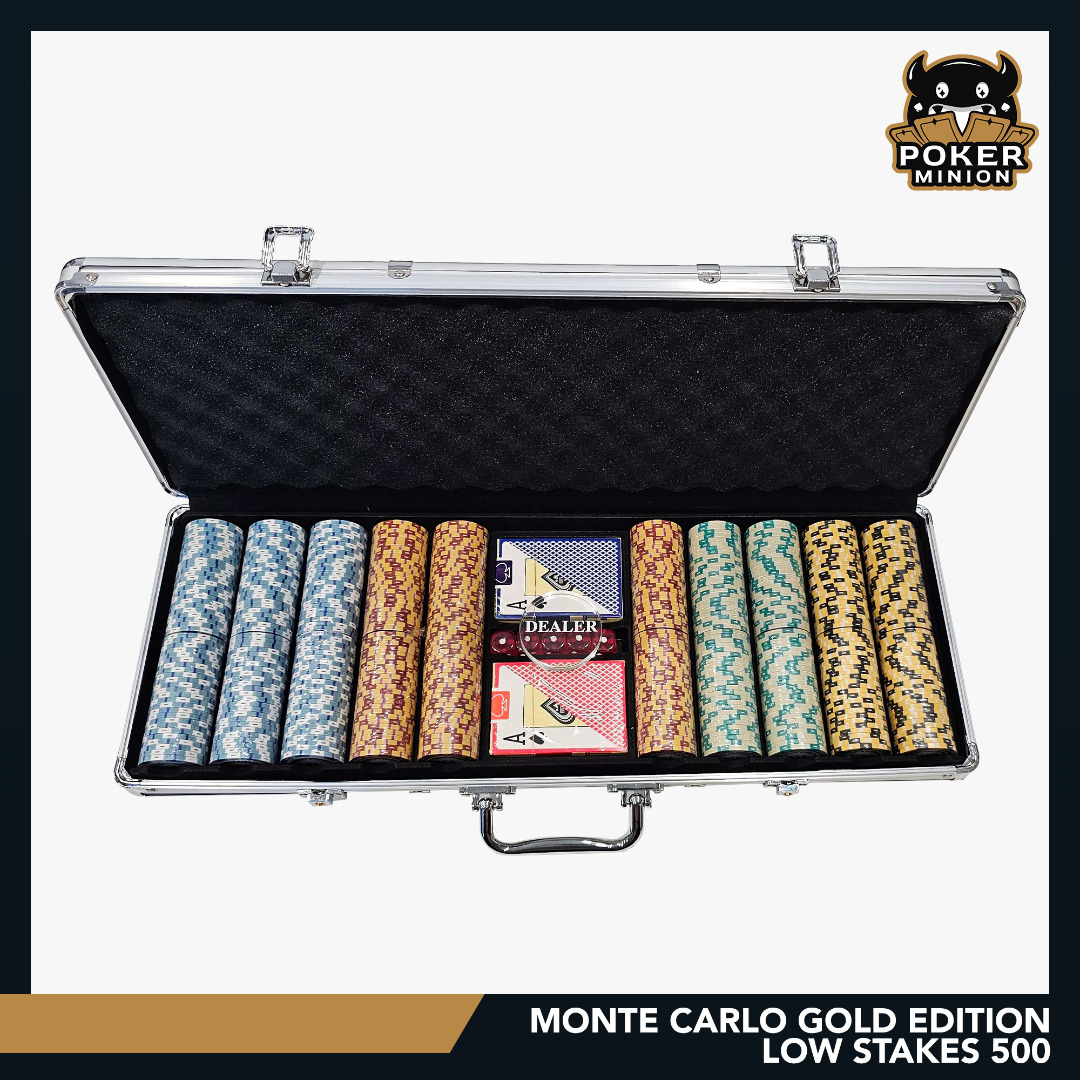 Monte Carlo Gold Edition Low Stakes 500 Clay Poker Chip Set, Hobbies ...