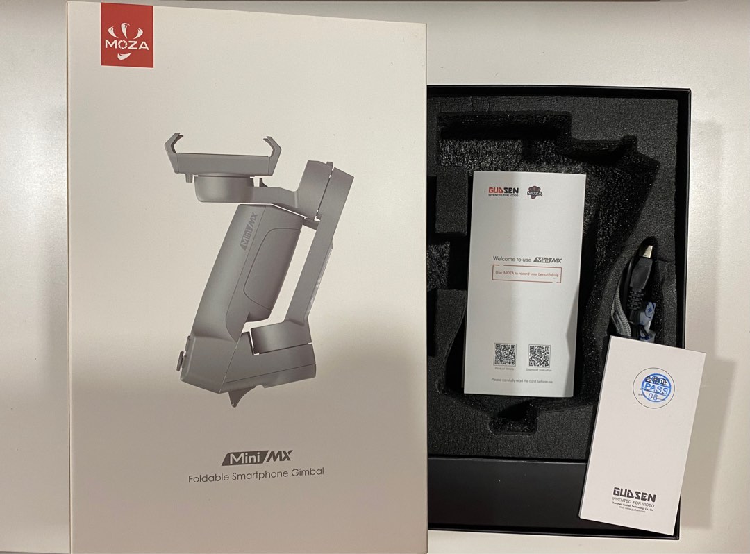 Moza Mini MX foldable smartphone gimbal (original box), Mobile Phones ...