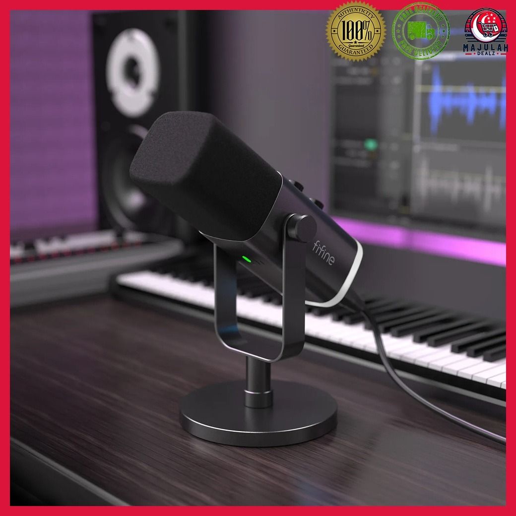 [NEW] FIFINE Ampligame AM8 Dynamic Microphone - Versatile USB/XLR Mic ...