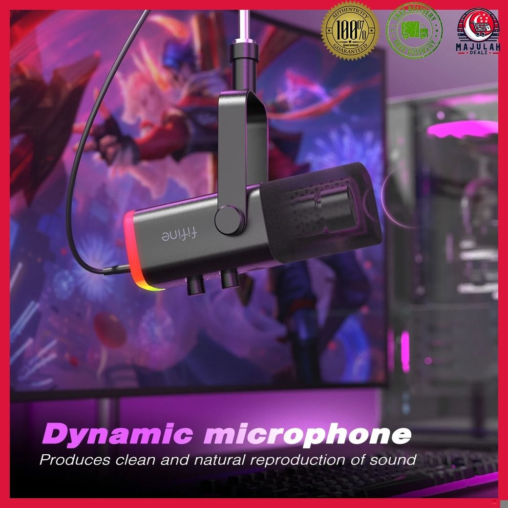 [NEW] FIFINE Ampligame AM8 Dynamic Microphone - Versatile USB/XLR Mic ...