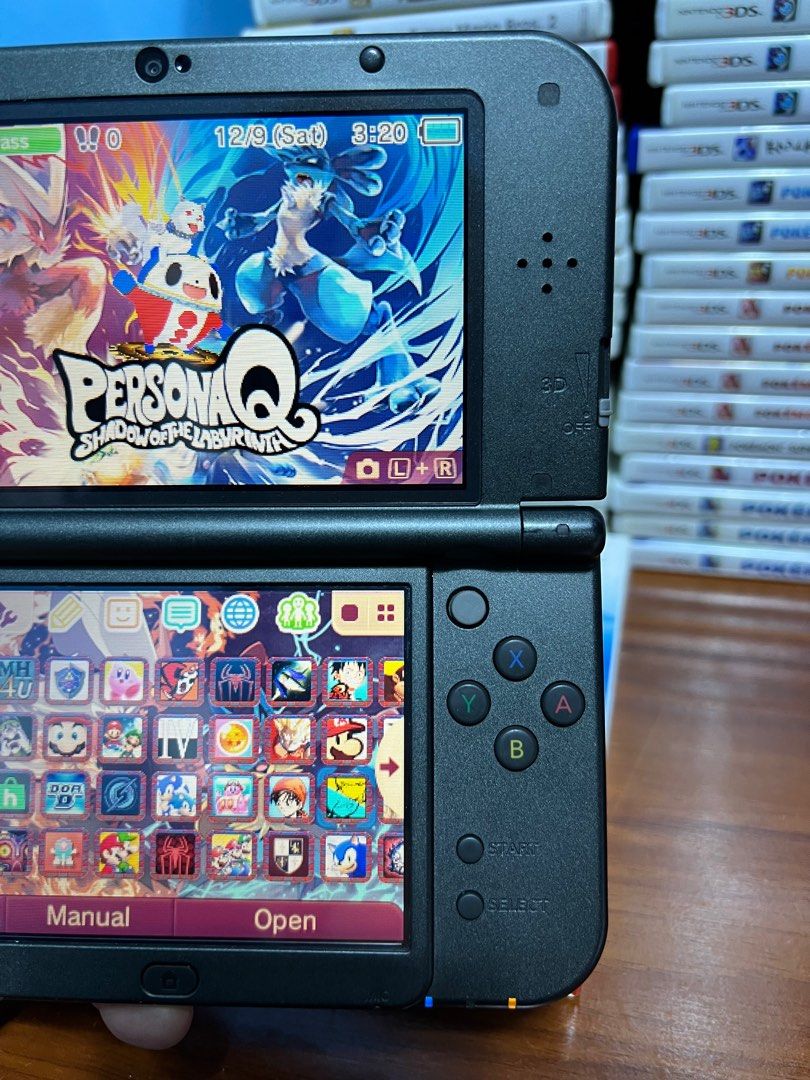 New Nintendo 3DS XL Metallic Black (Cfw w/128gb MMC, Full of Games ...