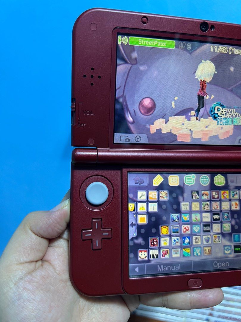New Nintendo 3DS XL Metallic Red (Cfw w/64gb MMC, Full of Games, Ready ...