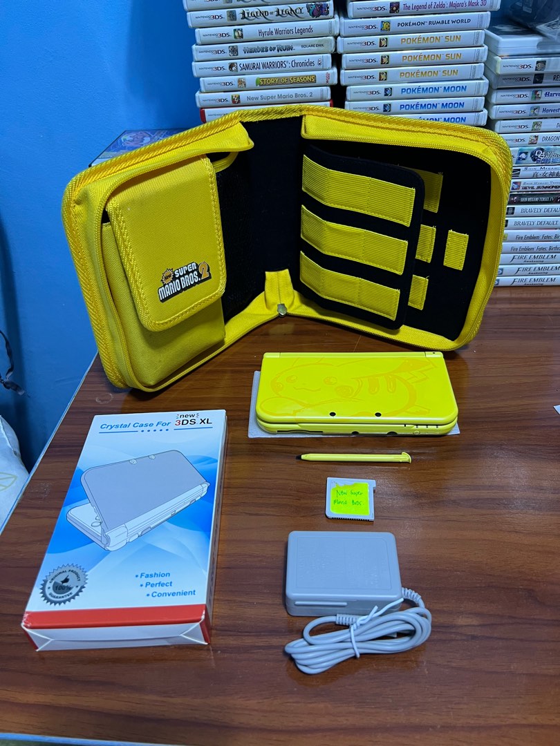 New Nintendo 3DS XL Pikachu Yellow Edition (Presentable, Non Cfw & US ...