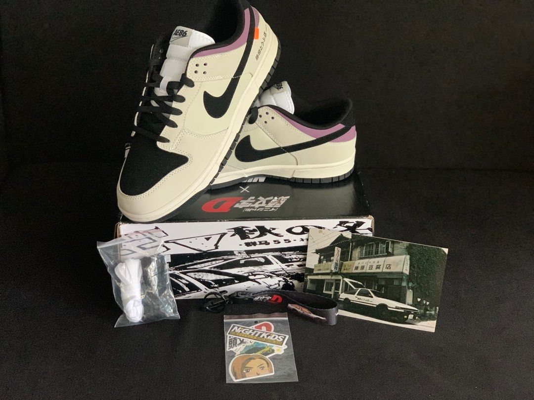 Nike dunk a86 initial D, Men's Fashion, Footwear, Sneakers on Carousell