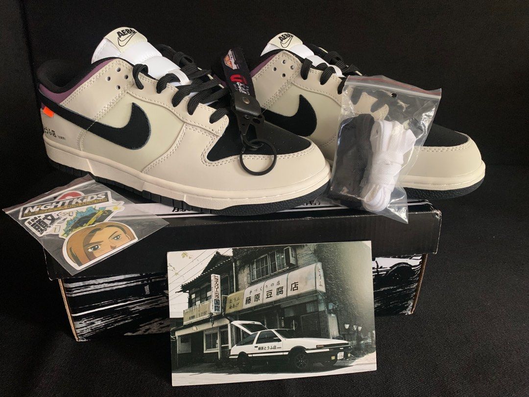 Nike dunk a86 initial D, Men's Fashion, Footwear, Sneakers on Carousell