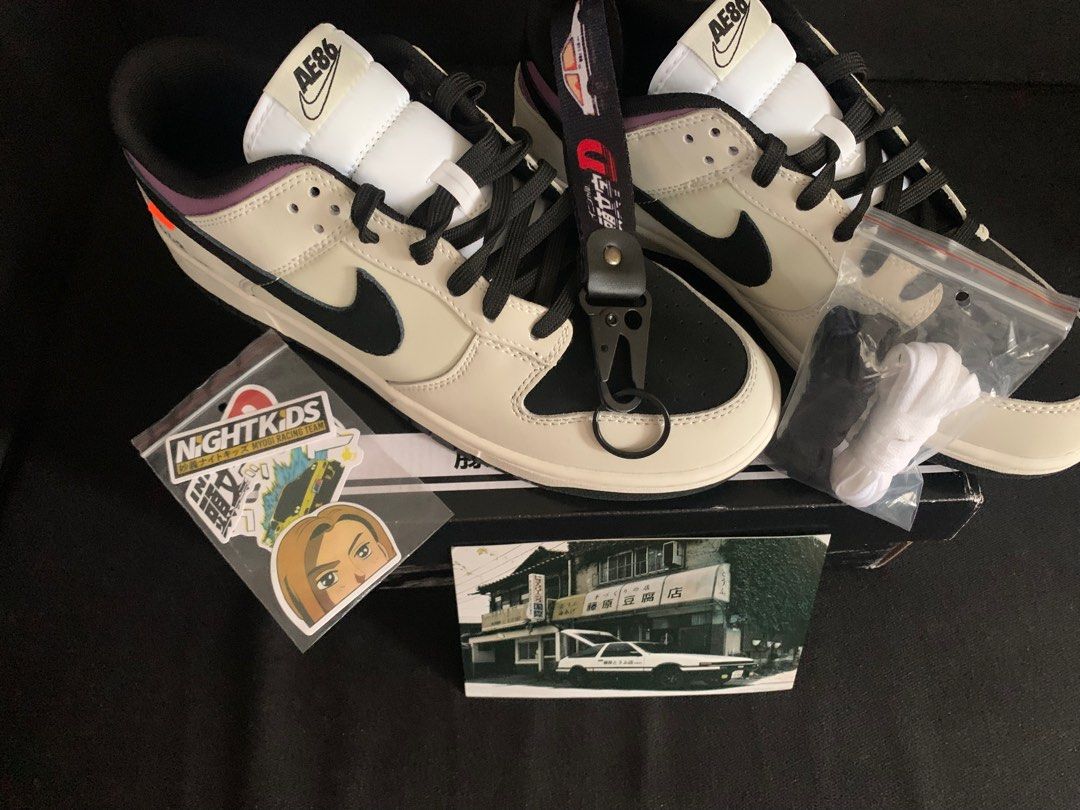Nike dunk a86 initial D, Men's Fashion, Footwear, Sneakers on Carousell